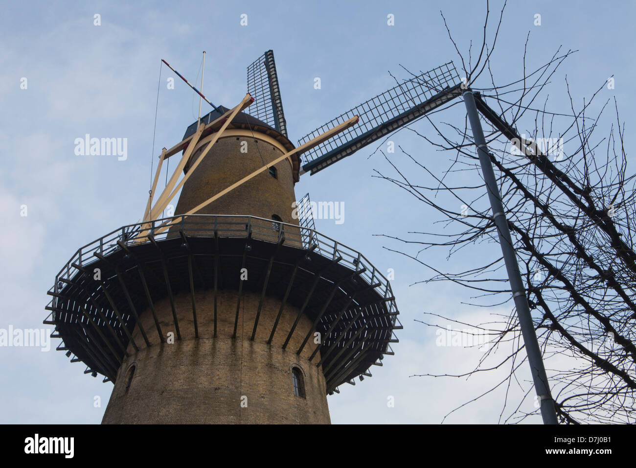 Ancient dutch windmill hi-res stock photography and images - Alamy