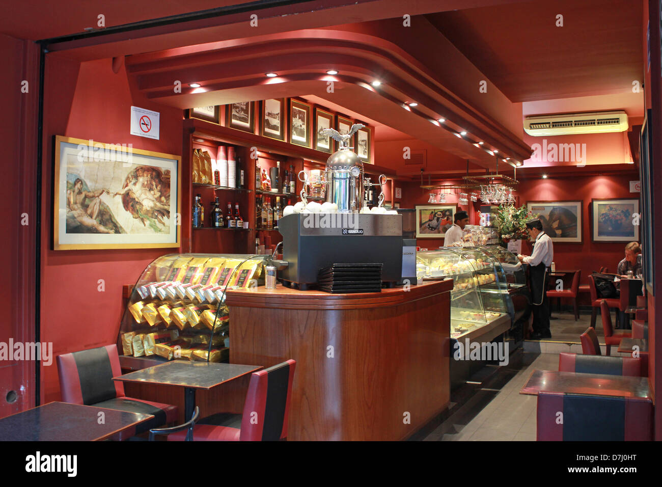 Peru Lima Miraflores Cafe café Stock Photo - Alamy