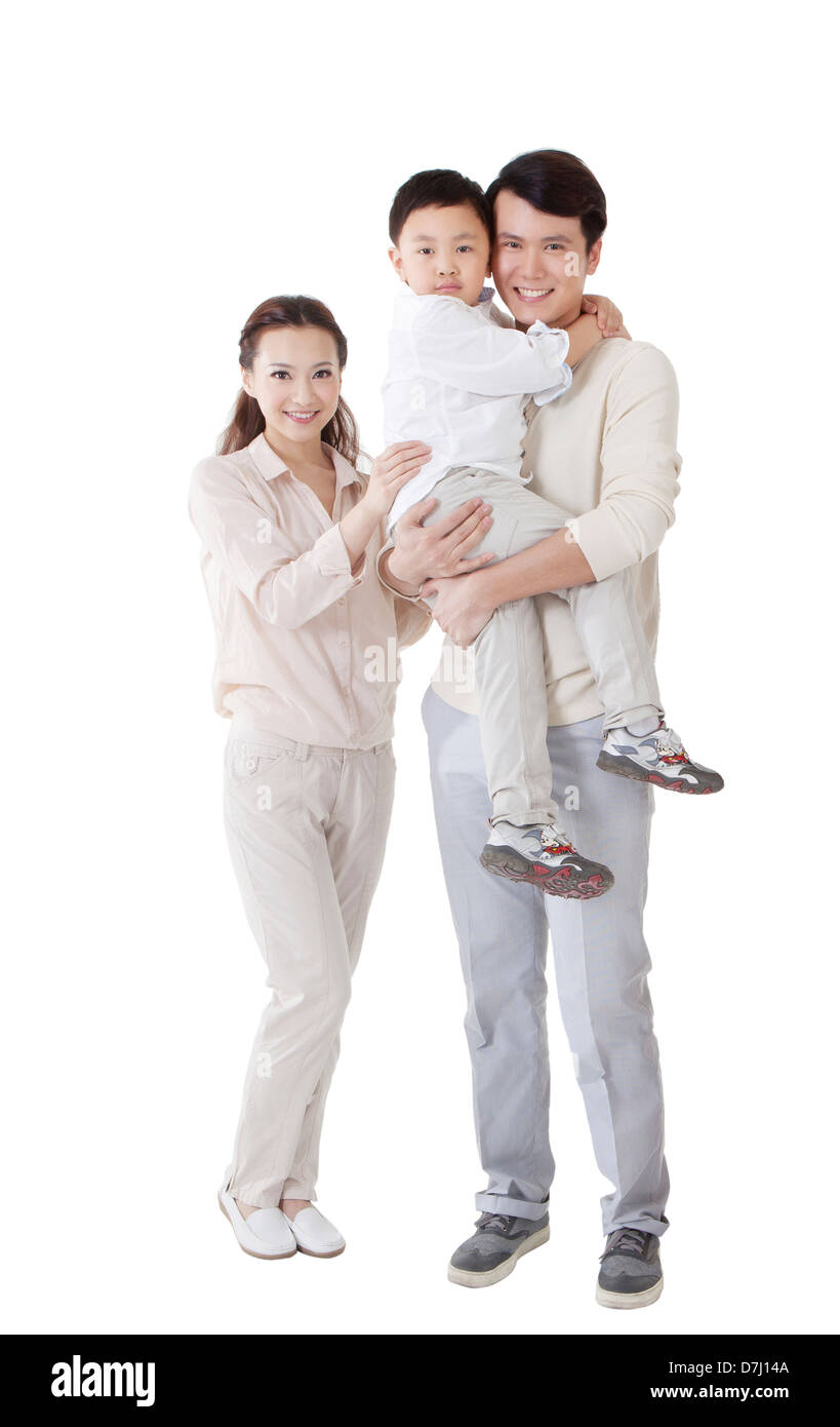 A family of three Stock Photo - Alamy