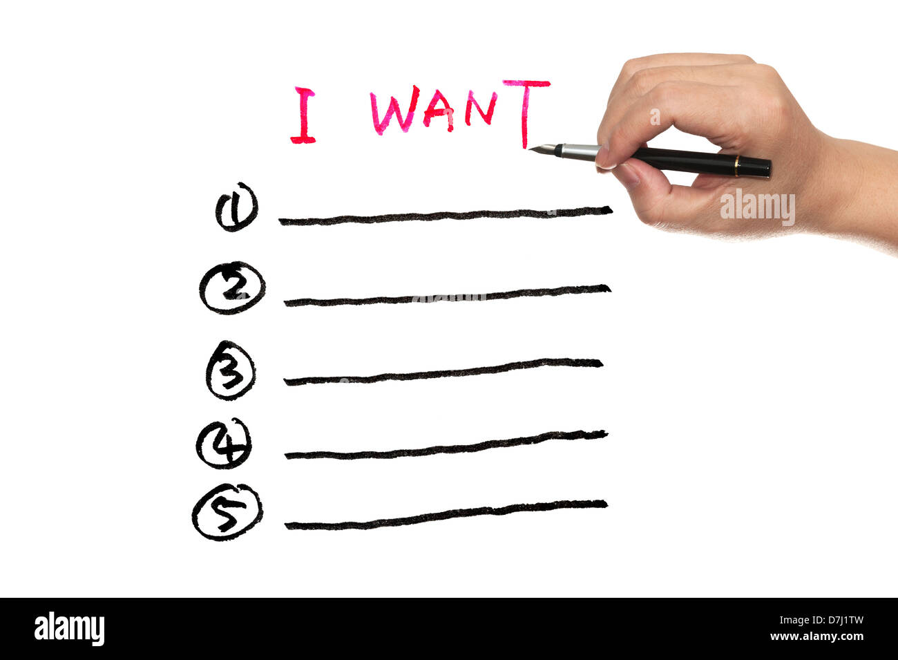 Hand written wishes hi-res stock photography and images - Alamy