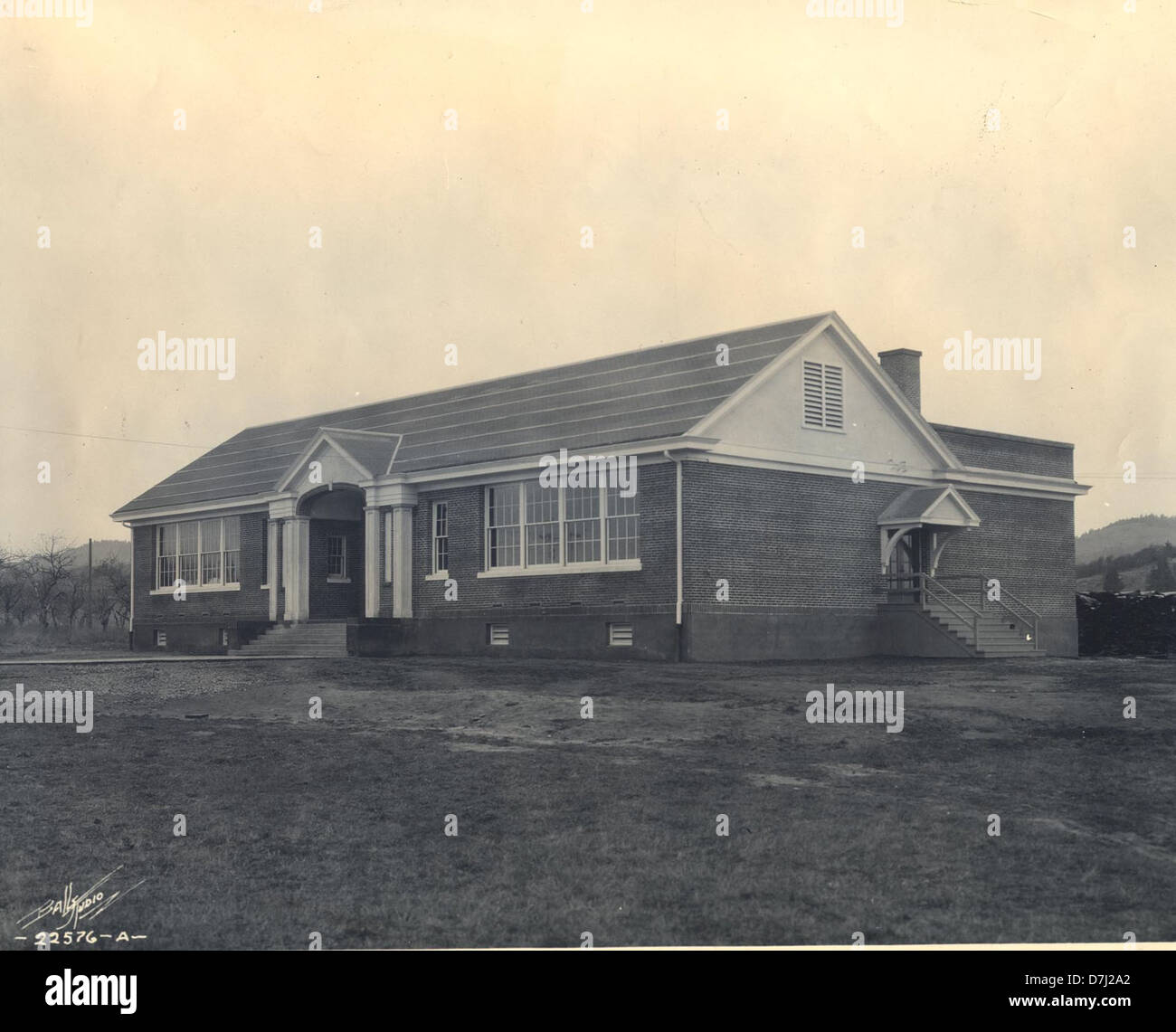 This historical photograph from the OSU Archives depicts Harding School ...