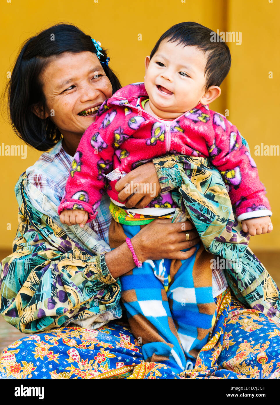 A mother and a child, Bagan, Burma (Myanmar Stock Photo - Alamy