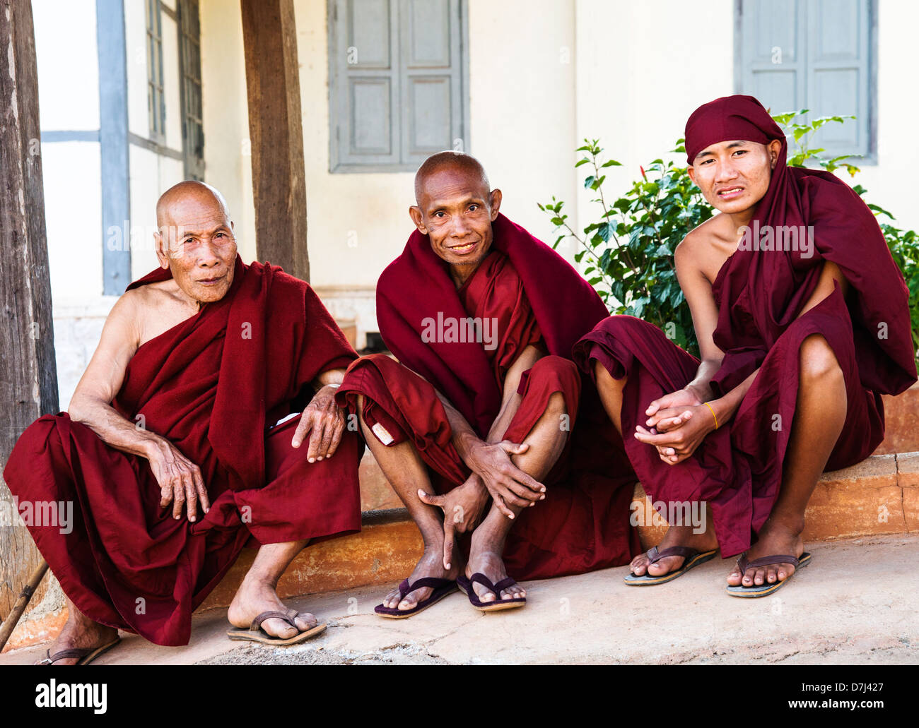 Buddhist monks, Kalaw, Burma (Myanmar Stock Photo - Alamy