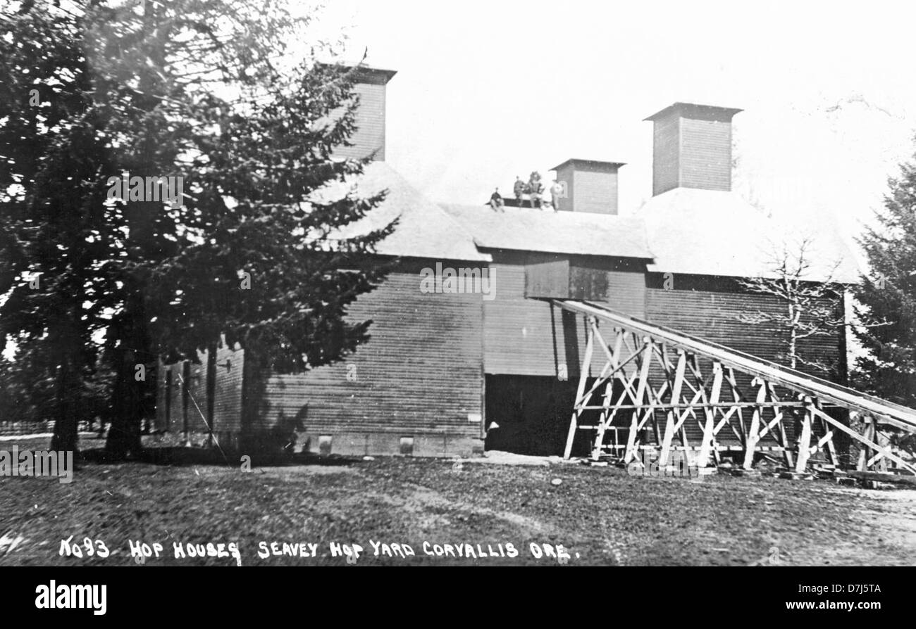 The Seavey Hop Yard in Corvallis, Oregon, features the historic hop ...