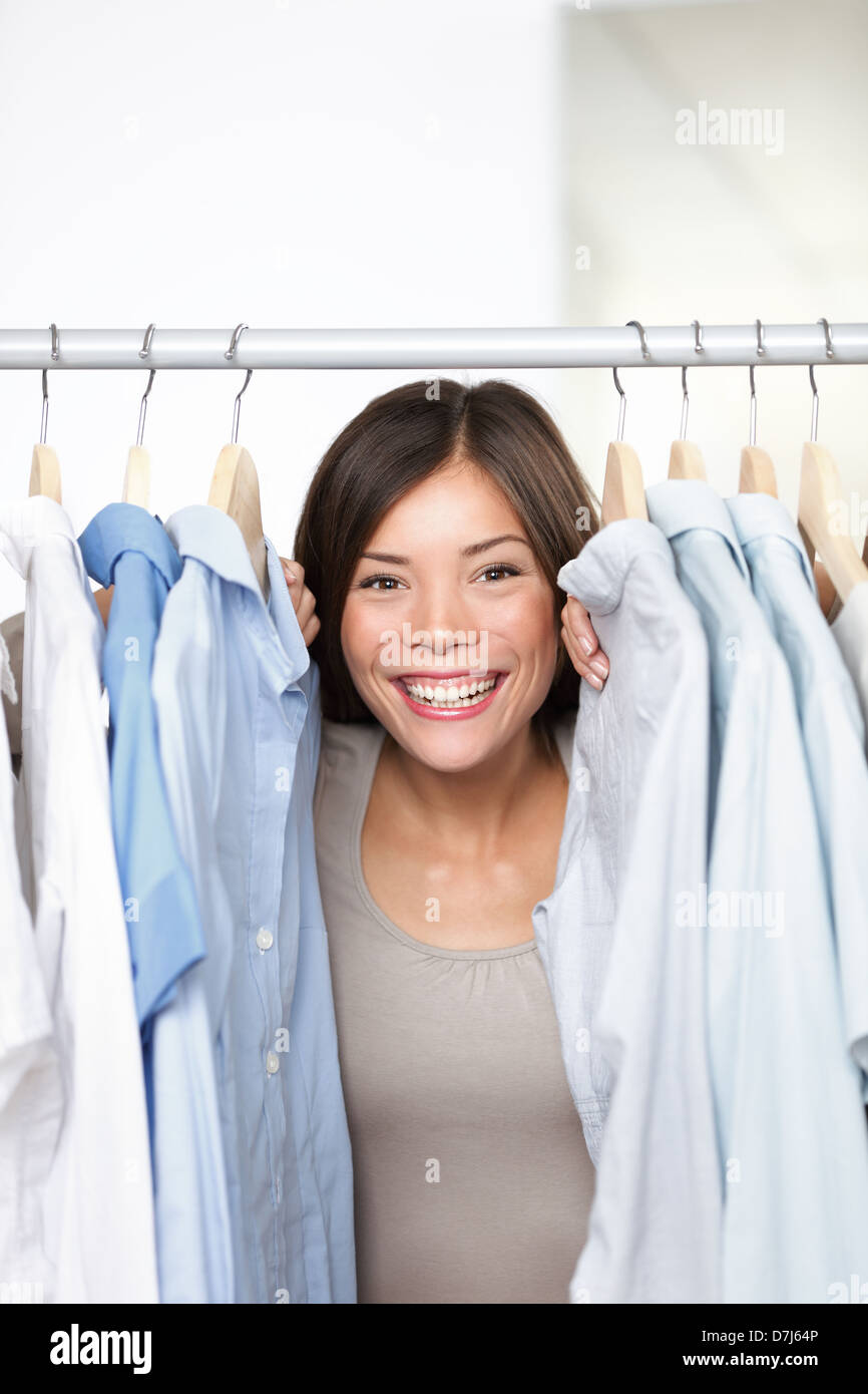 Small business clothing shop owner portrait in store. Funny image of ...