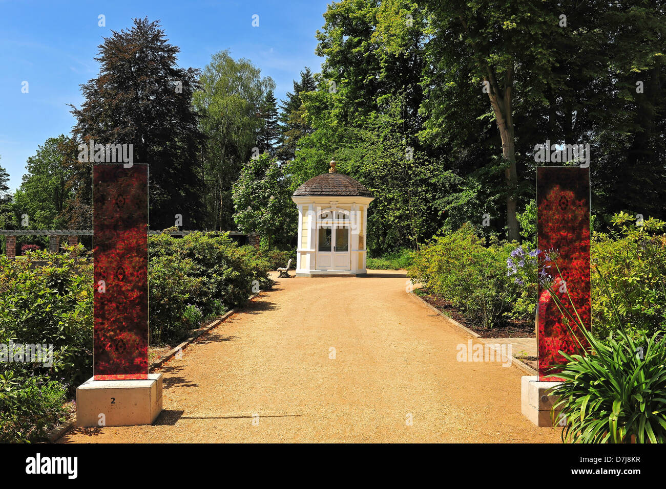 The gas bath house in the spa gardens in Bad Pyrmont Stock Photo - Alamy