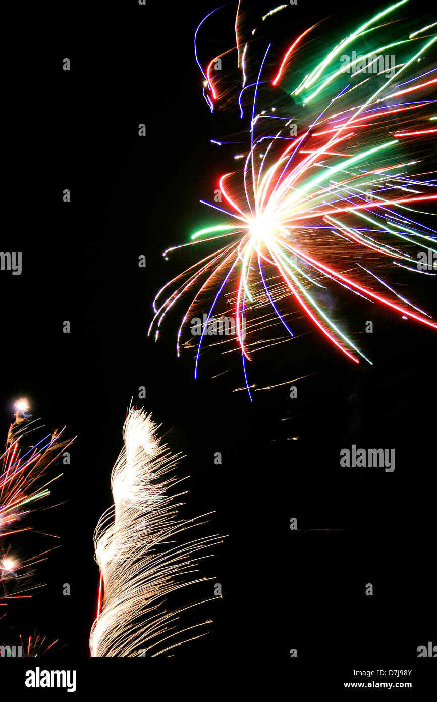 Generic New Years eve Firework display Stock Photo - Alamy