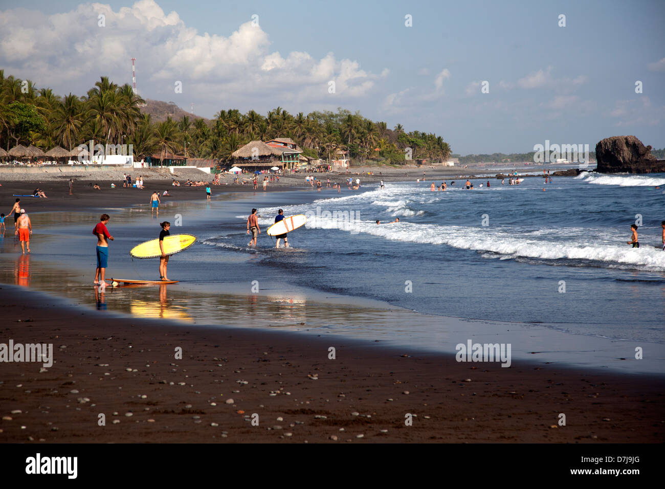 Playa El Tunco, a vibrant surf and beach destination on El Salvador's ...