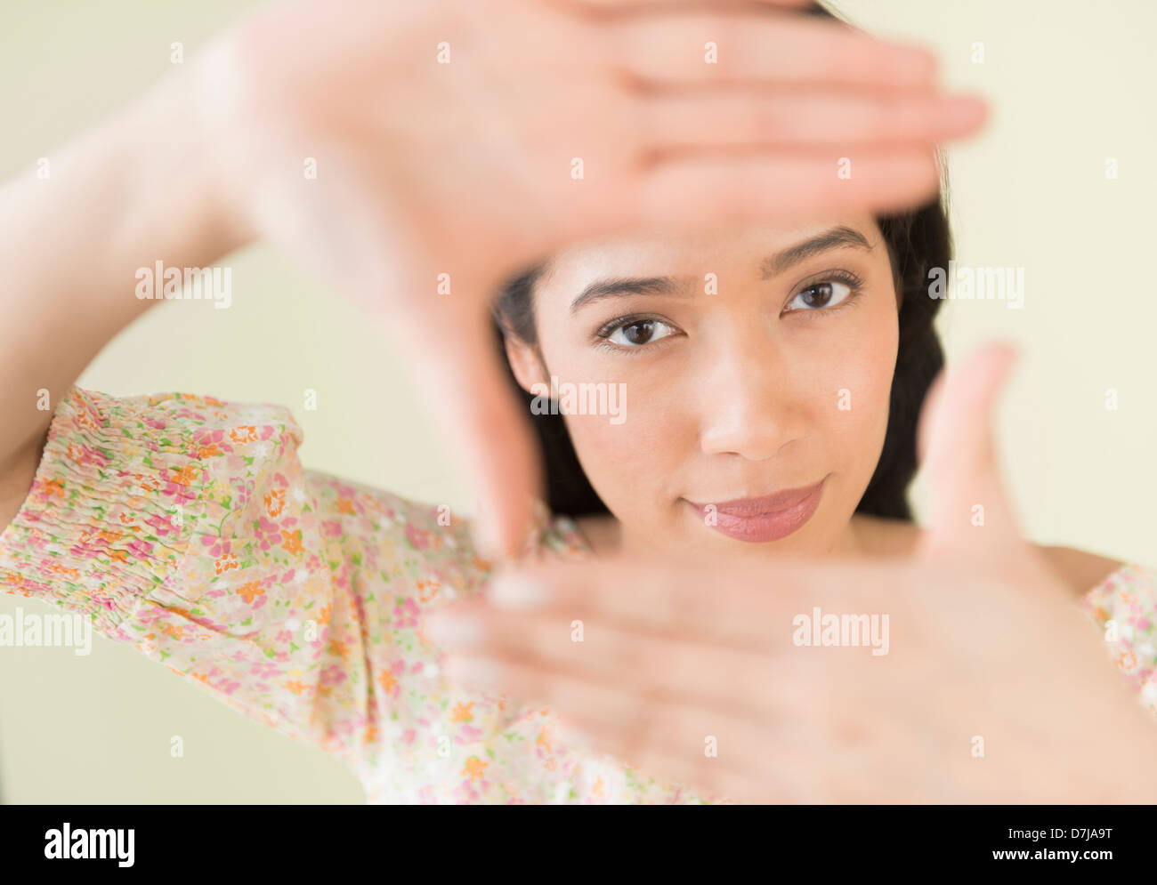Horizontal frame of woman hi-res stock photography and images - Alamy
