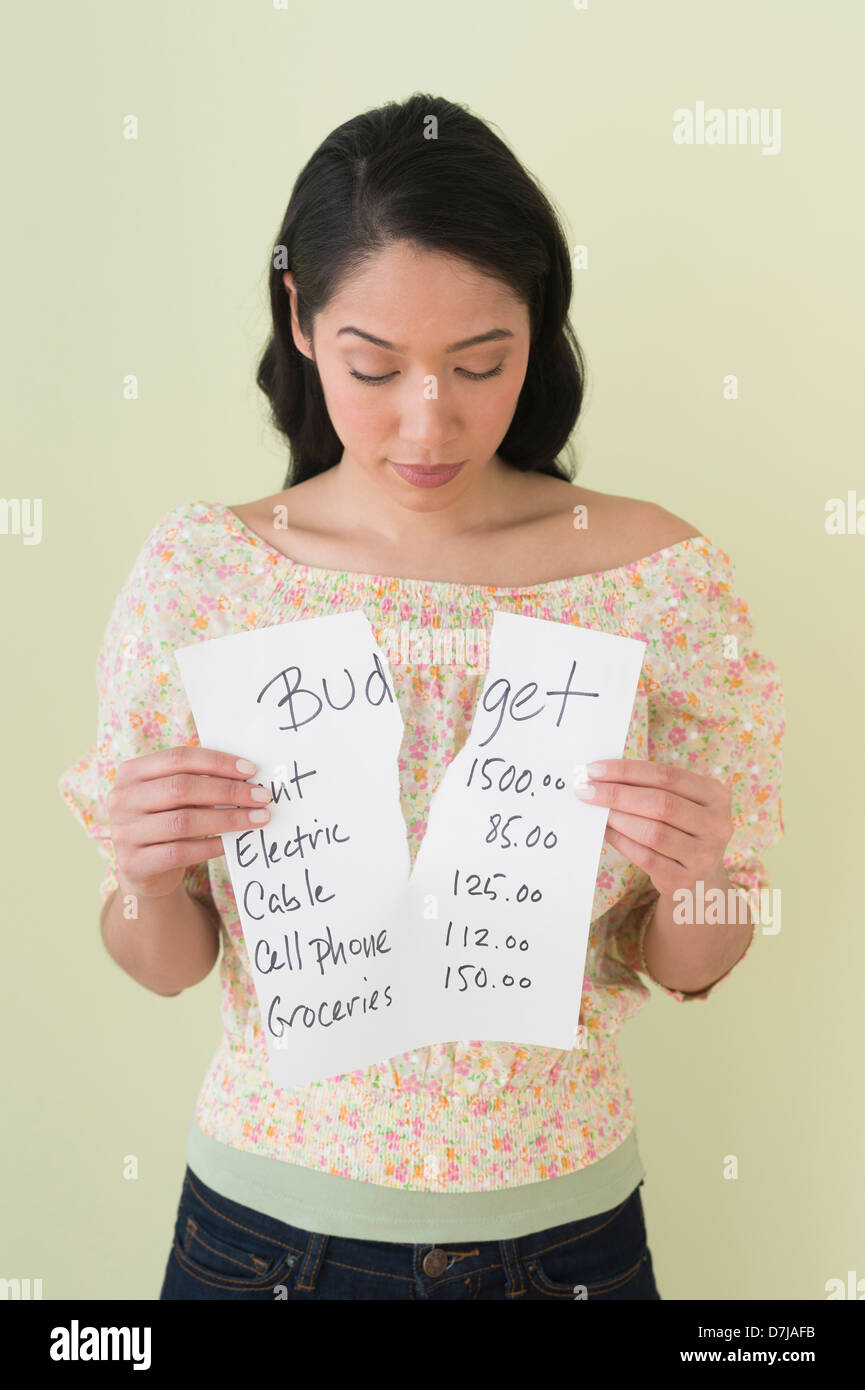 Long list of expenses hi-res stock photography and images - Alamy