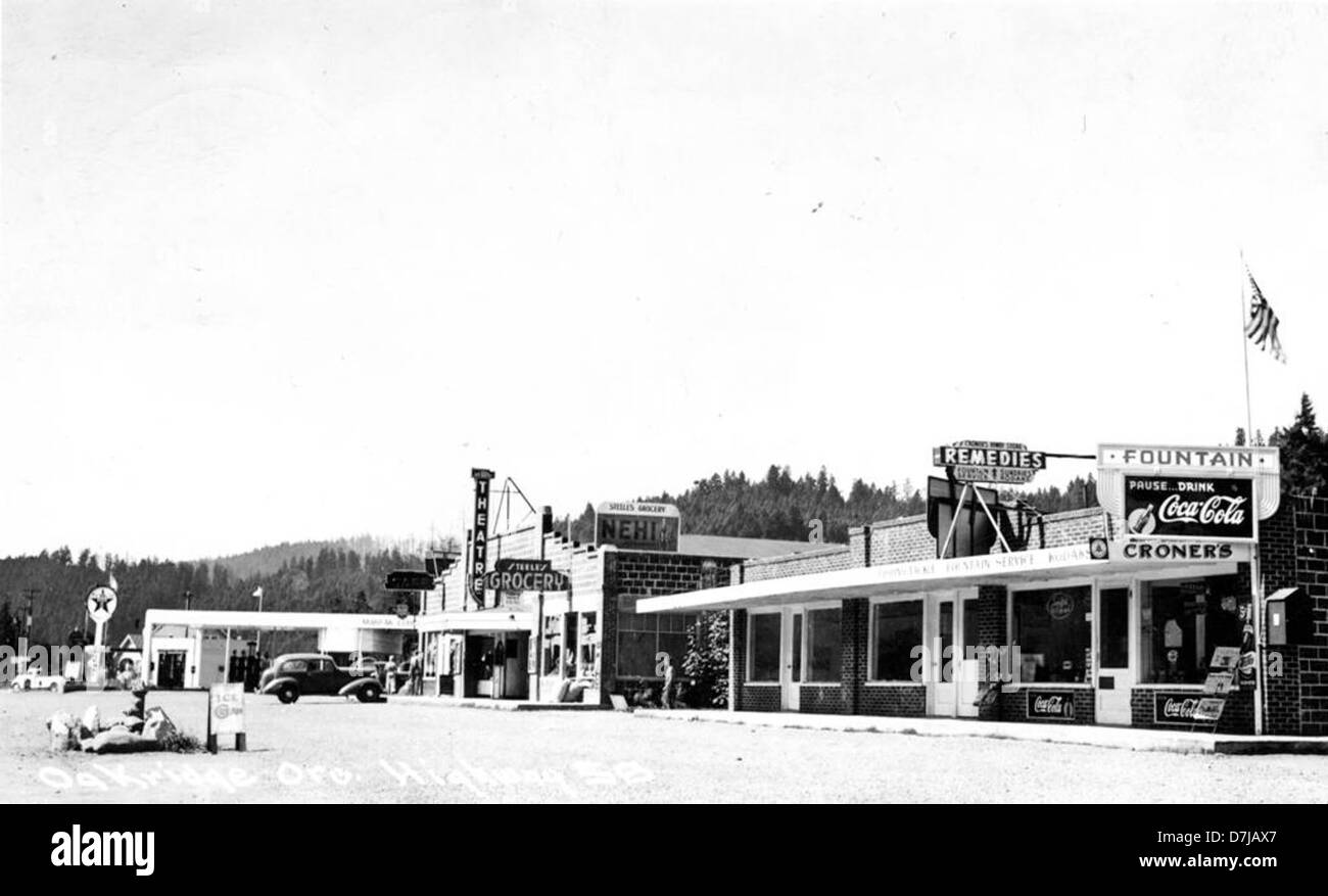 Highway 58 in Oakridge, Oregon, is a major transportation route that ...