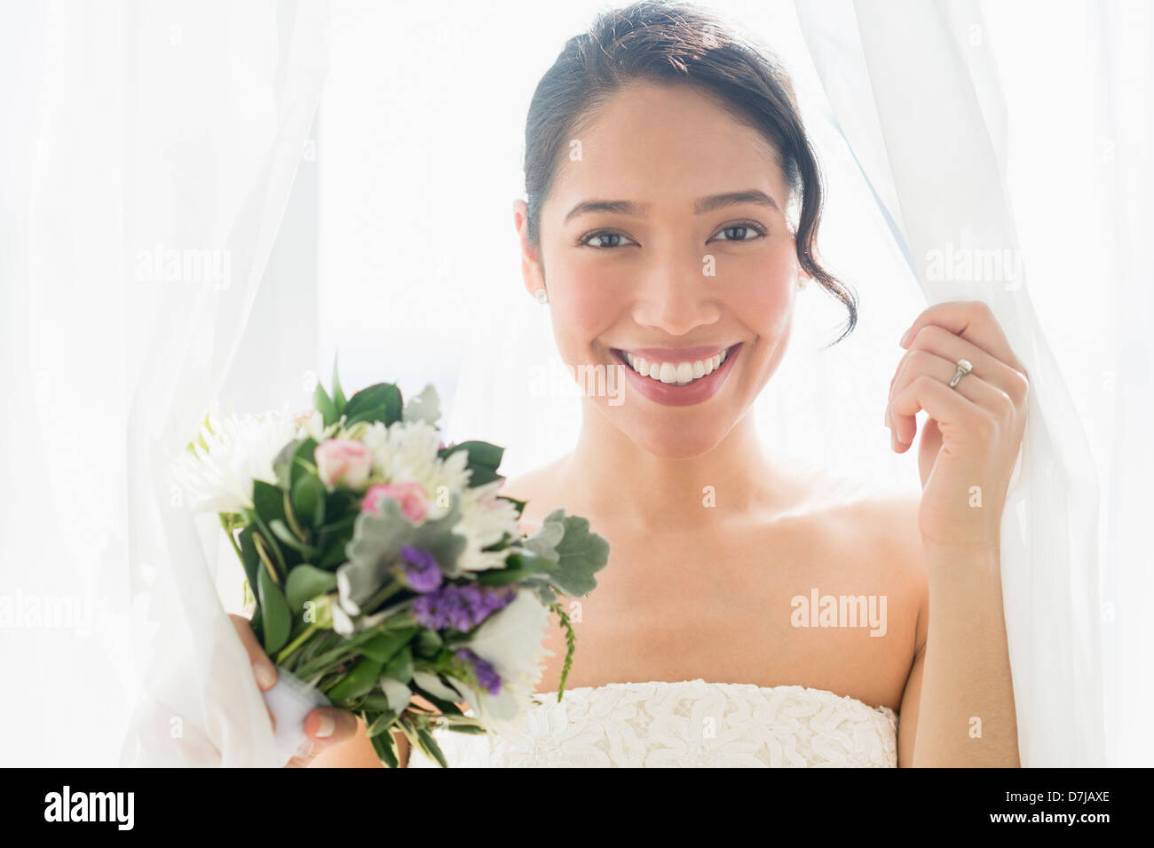 Portrait of bride Stock Photo - Alamy