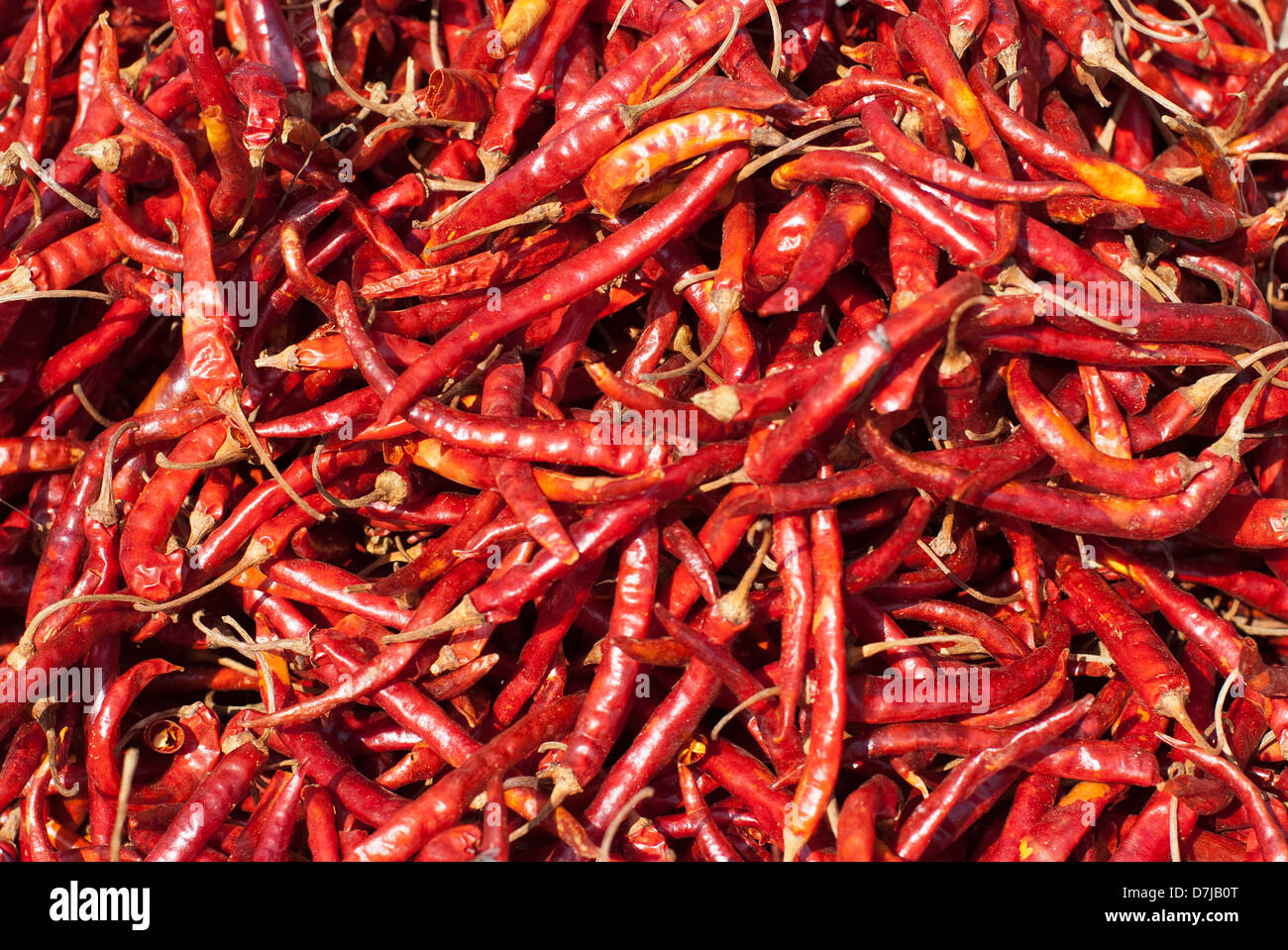 A heap of dry chilli Stock Photo - Alamy