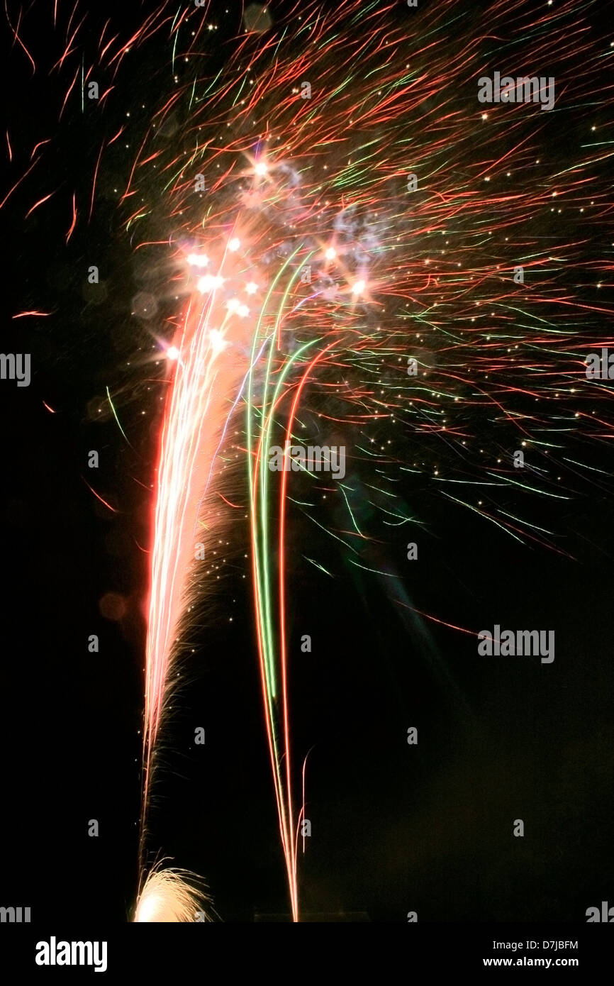 Generic New Years eve Firework display Stock Photo - Alamy