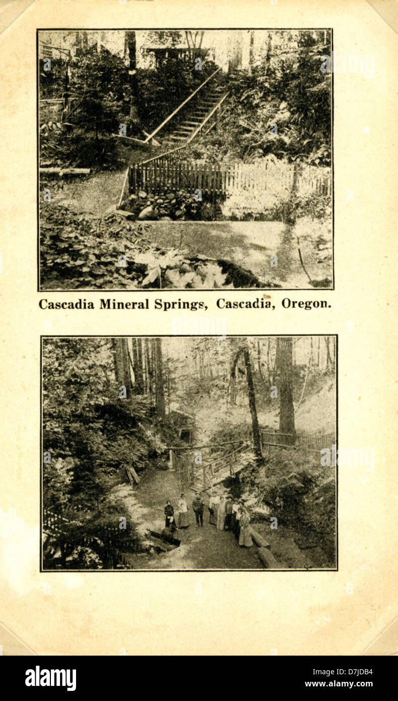 Cascadia Mineral Springs, Cascadia, Oregon Stock Photo - Alamy