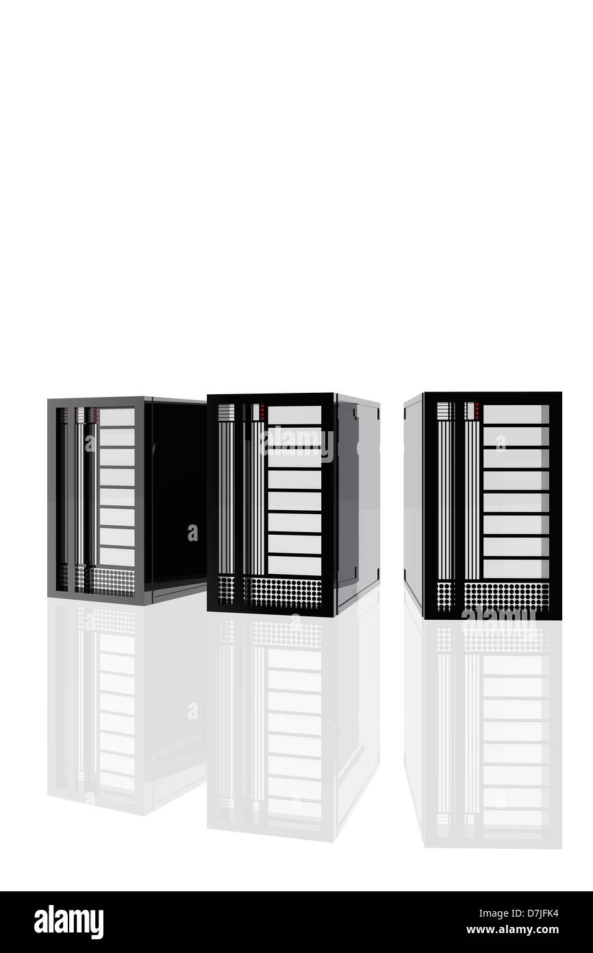 Multiple computer servers Stock Photo - Alamy