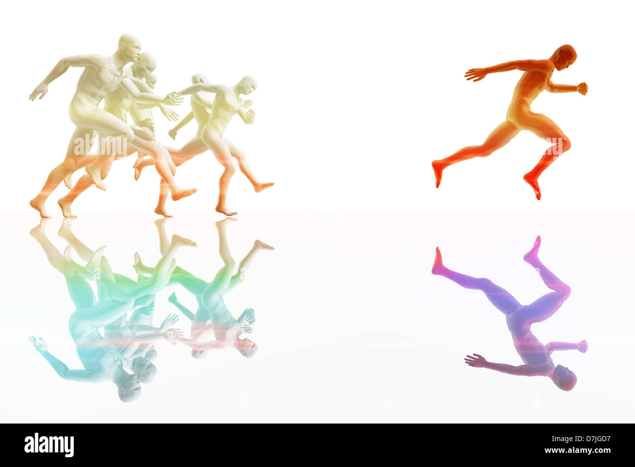 Person winning the race Stock Photo - Alamy