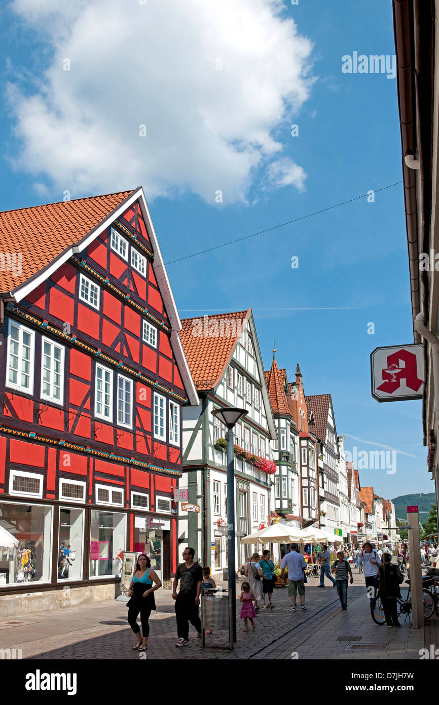 Rinteln on the Weser, city ??center Stock Photo - Alamy