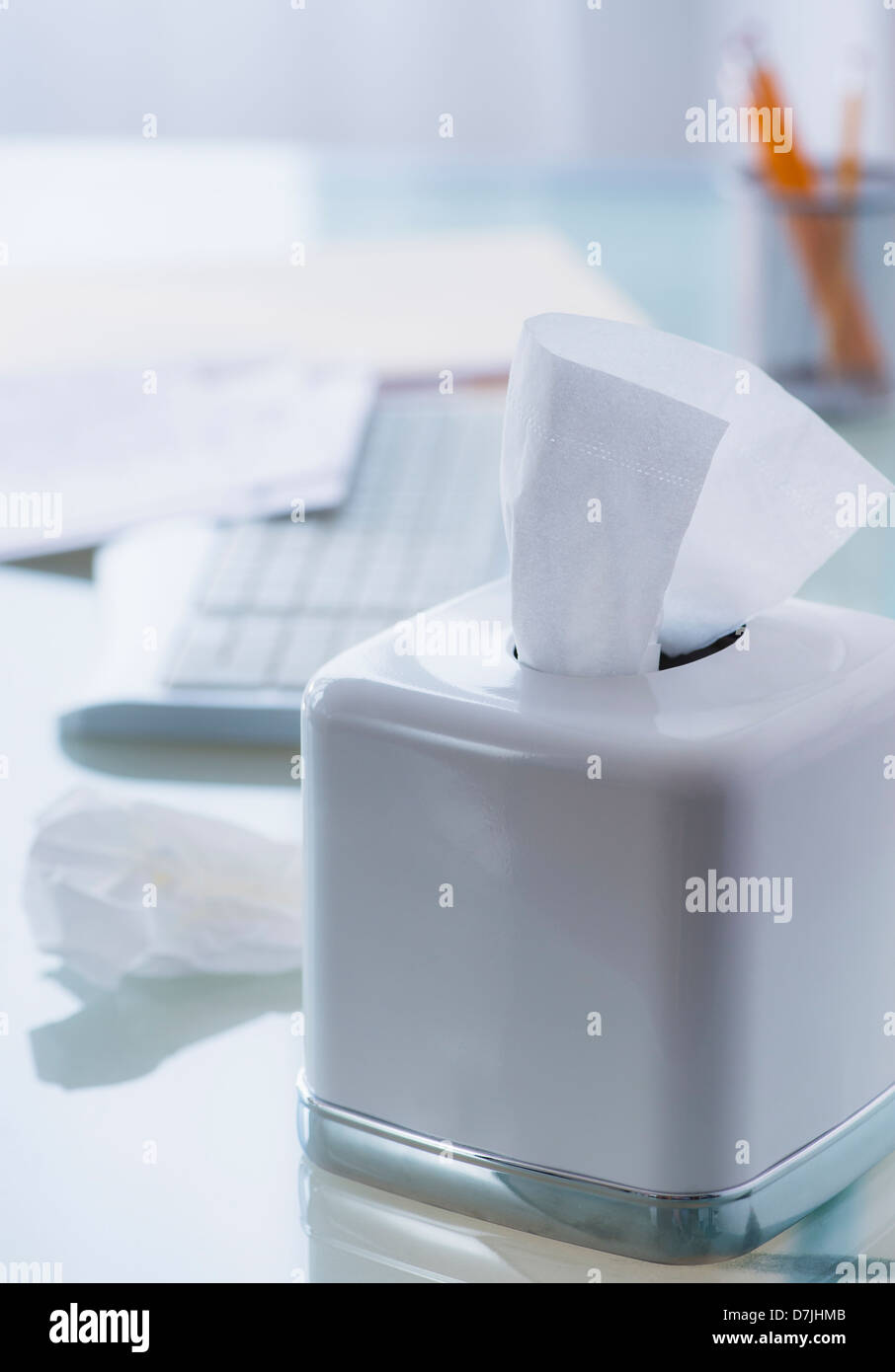 Close-up of box of tissues Stock Photo - Alamy