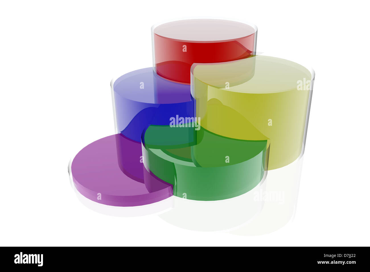 Colorful circular business diagram Stock Photo - Alamy