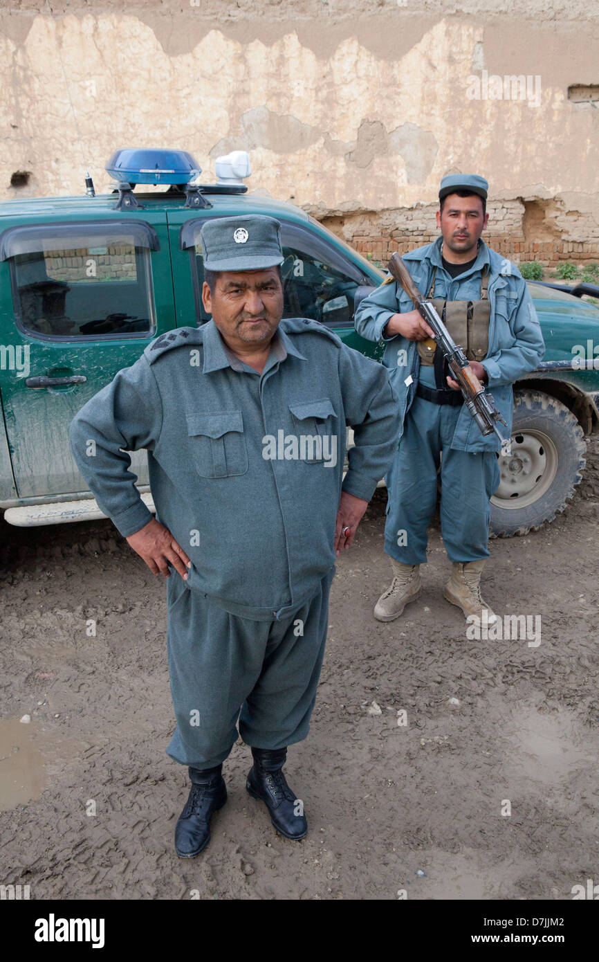 Saleh Mohammed, head of police sub station in Kunduz Stock Photo - Alamy
