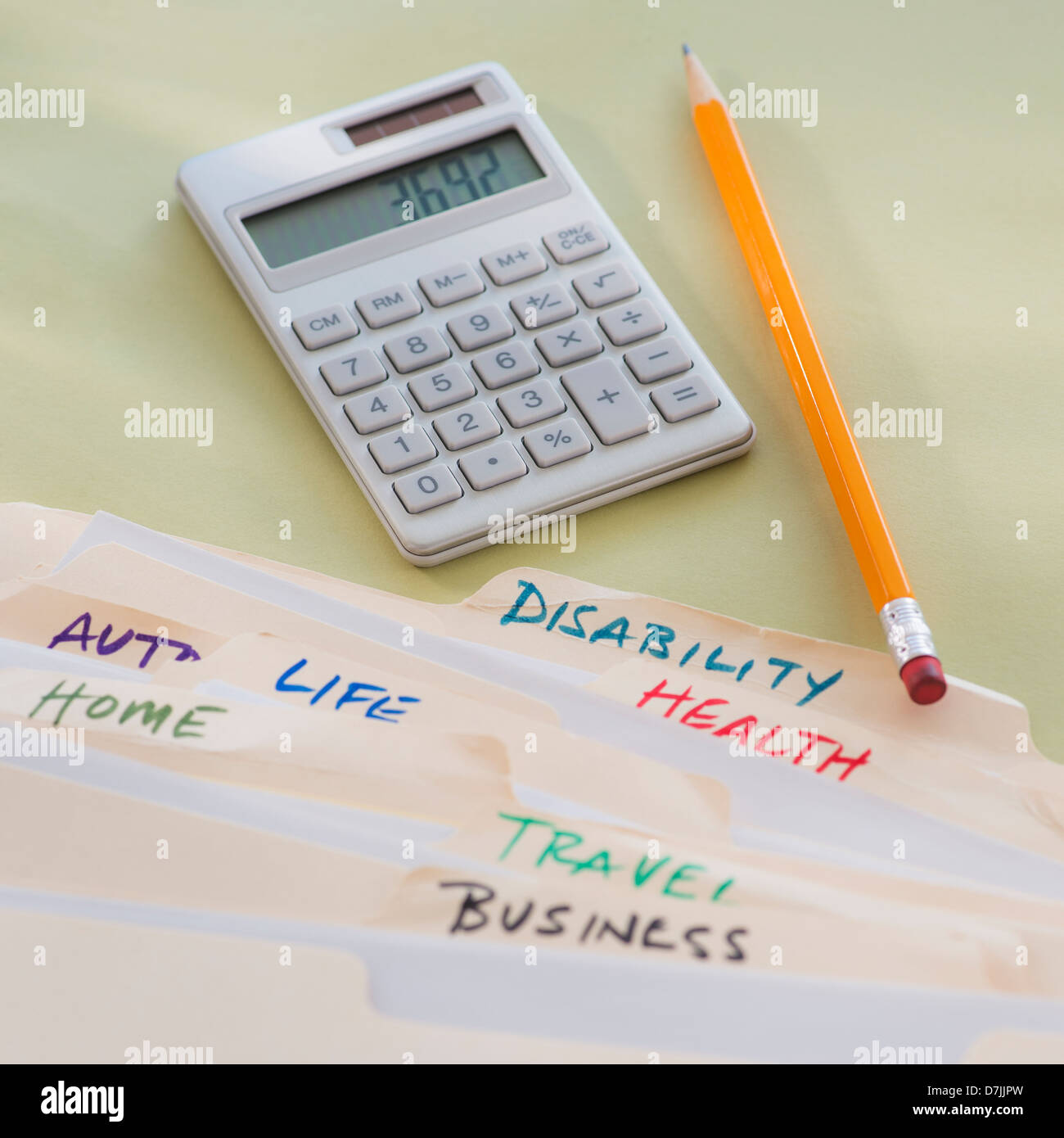 Calculator paper studio hi-res stock photography and images - Alamy