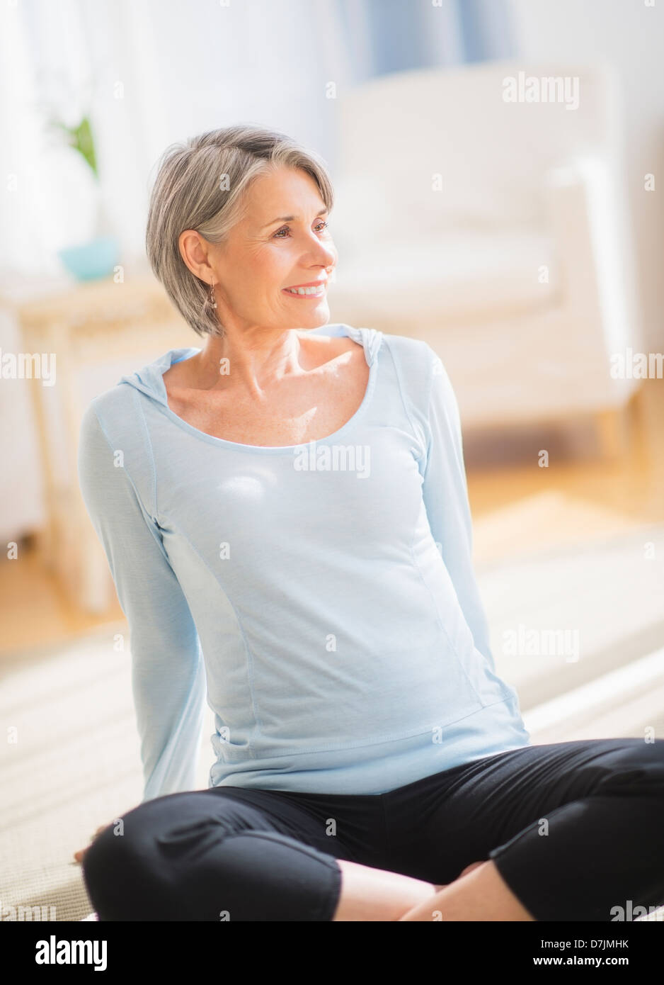 Portrait of woman exercising Stock Photo - Alamy