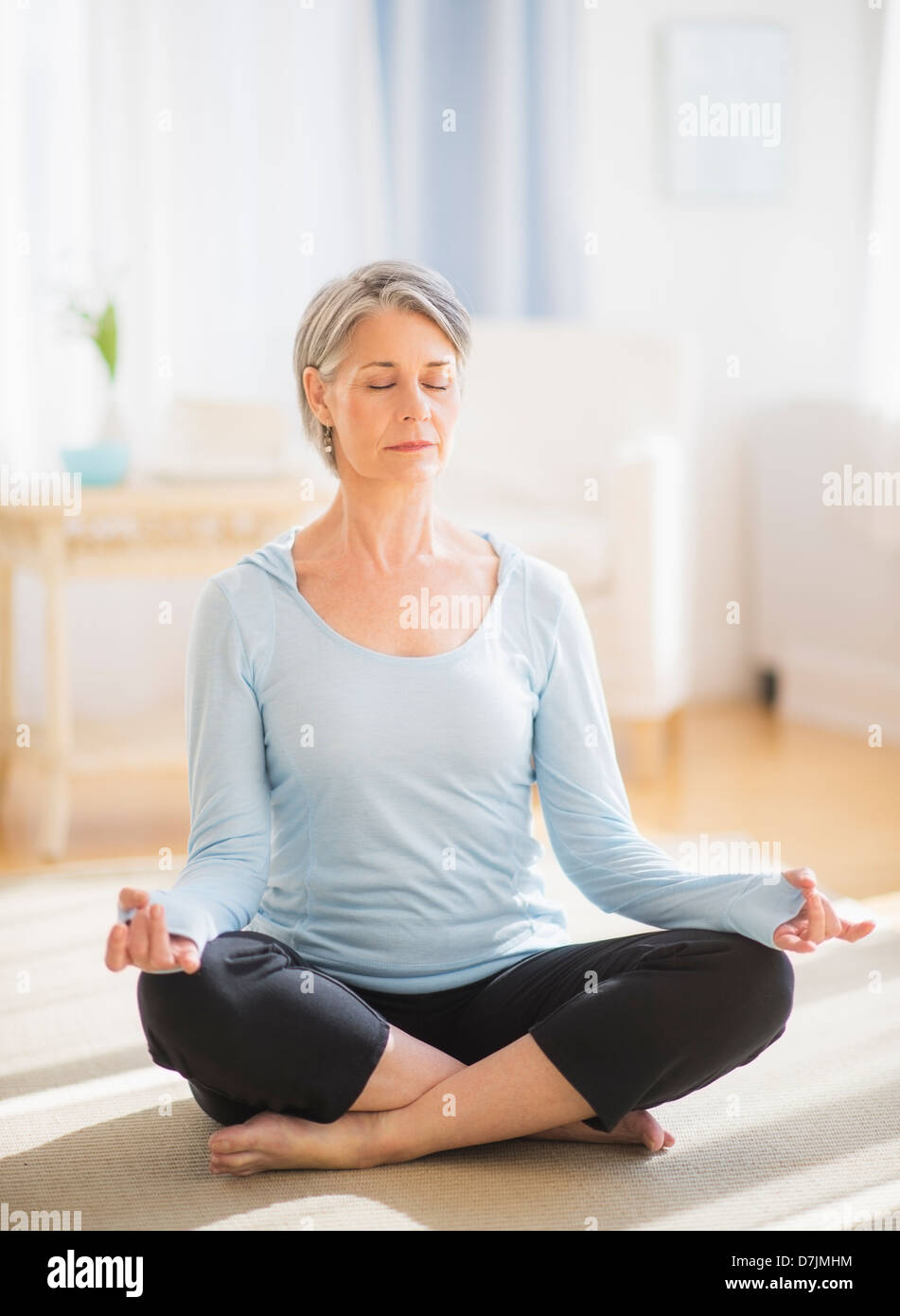 Yoga portrait woman in hi-res stock photography and images - Alamy