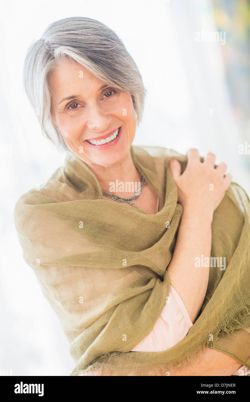 Covered with scarf hi-res stock photography and images - Alamy