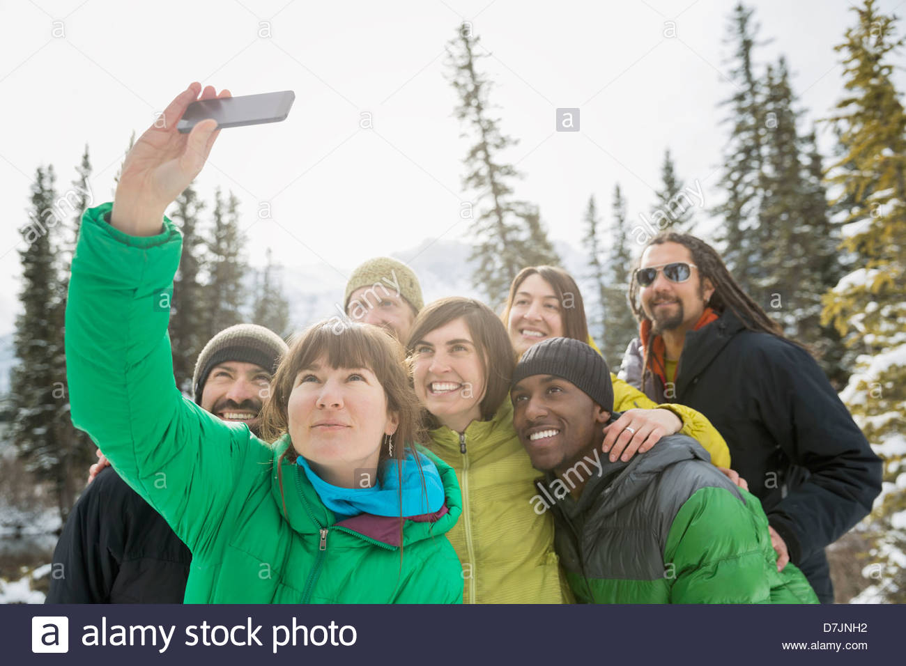 Group of seven people standing hi-res stock photography and images - Alamy
