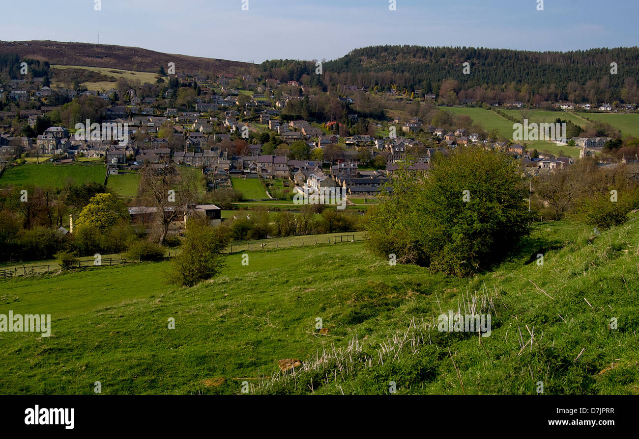 Rothbury from the South Stock Photo - Alamy