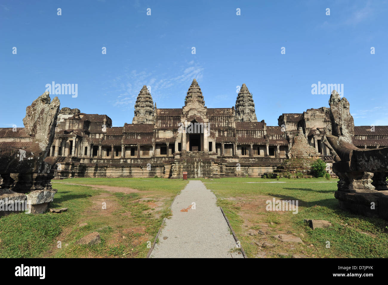 Angkor Wat is the largest Hindu at first, then Buddhist temple Stock ...