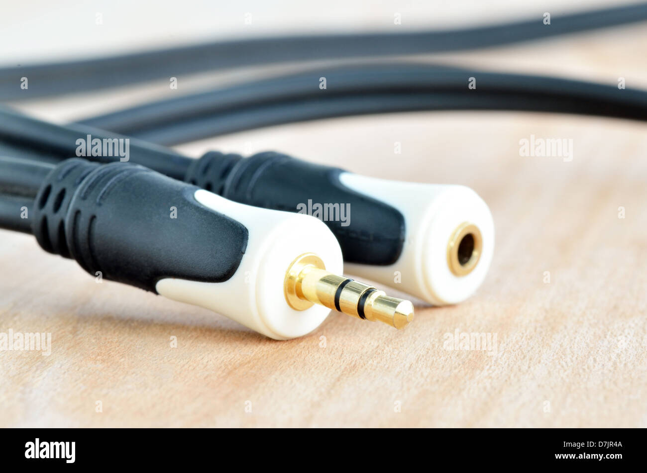 jack macro of audio cable Stock Photo - Alamy