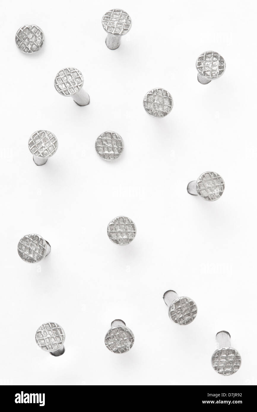 Metal nail heads collection with clipping path Stock Photo - Alamy