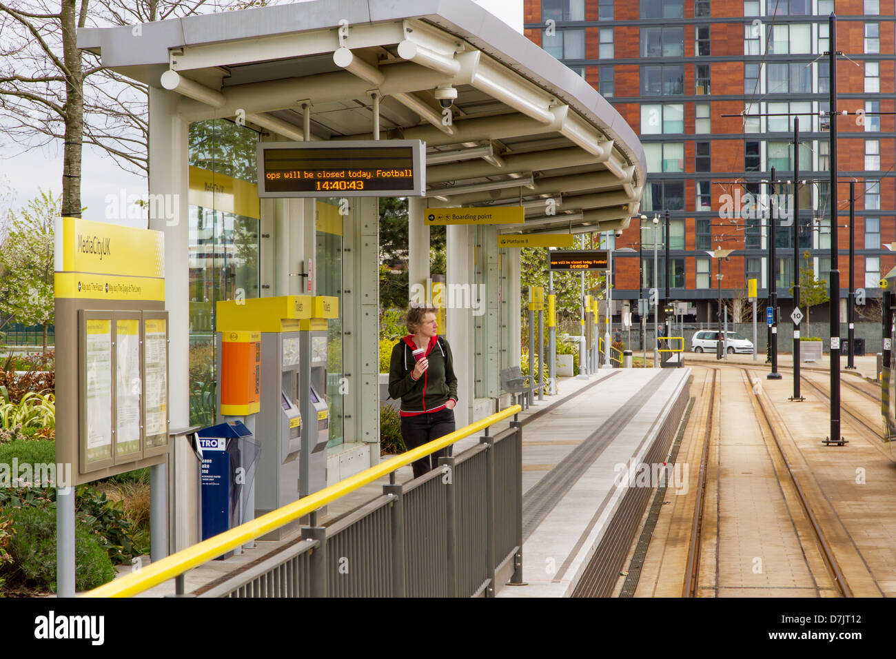 Metrolink tram station hi-res stock photography and images - Alamy