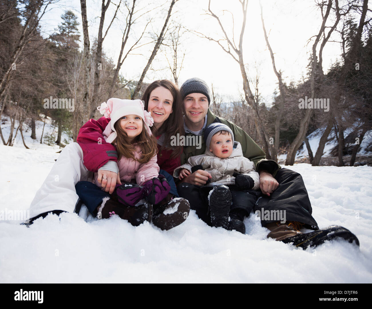 Two boys two girls sitting hi-res stock photography and images - Alamy