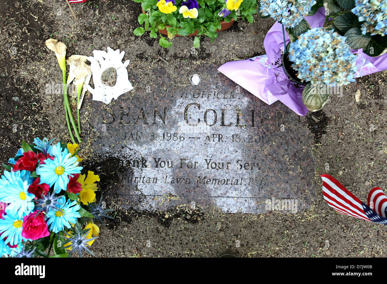 Peabody, Massachusetts, USA. 8th May 2013. The final resting place of ...