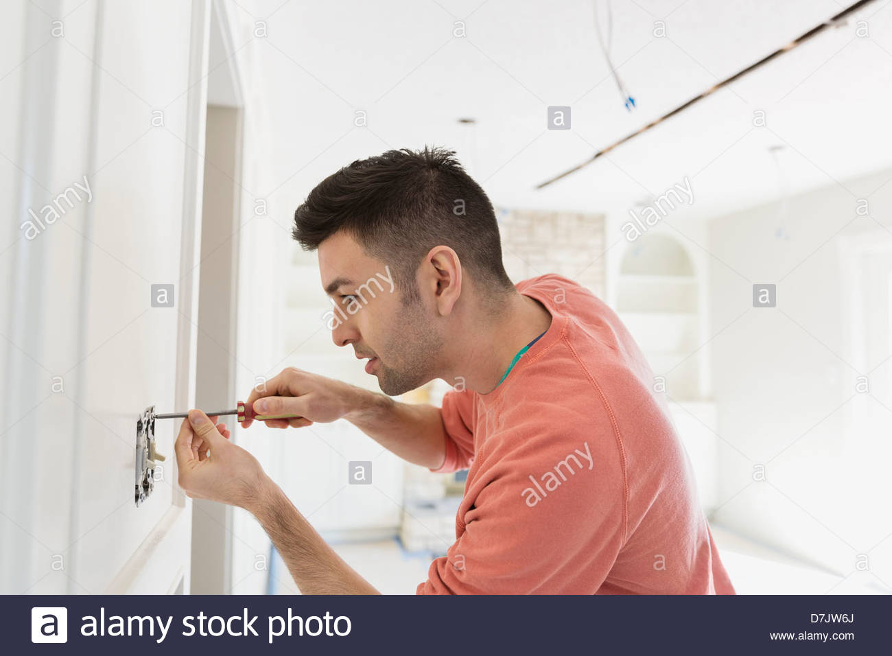 Installing light switch hi-res stock photography and images - Alamy