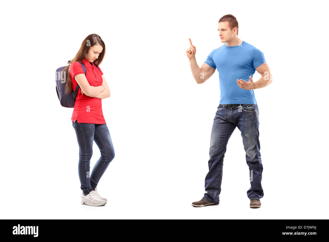 Angry man pointing finger on Cut Out Stock Images & Pictures - Alamy