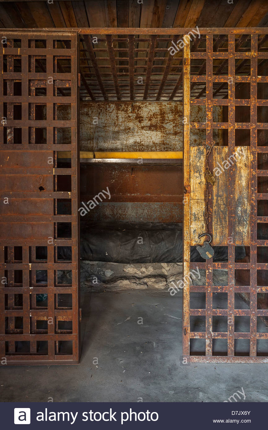 Old Wild West Jail Door Stock Photos & Old Wild West Jail Door Stock ...