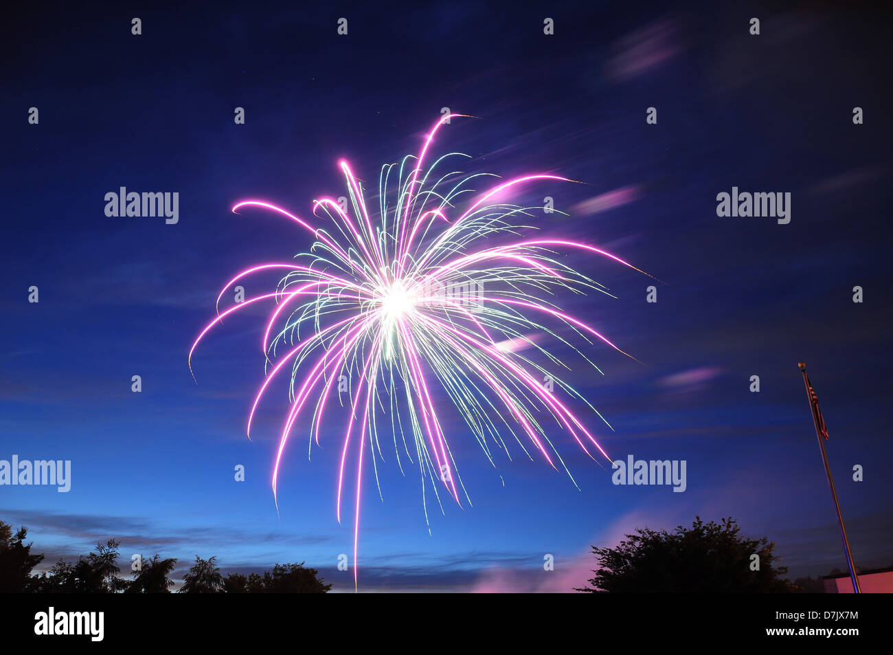 Fireworks on the 4th of July in the United States Stock Photo - Alamy
