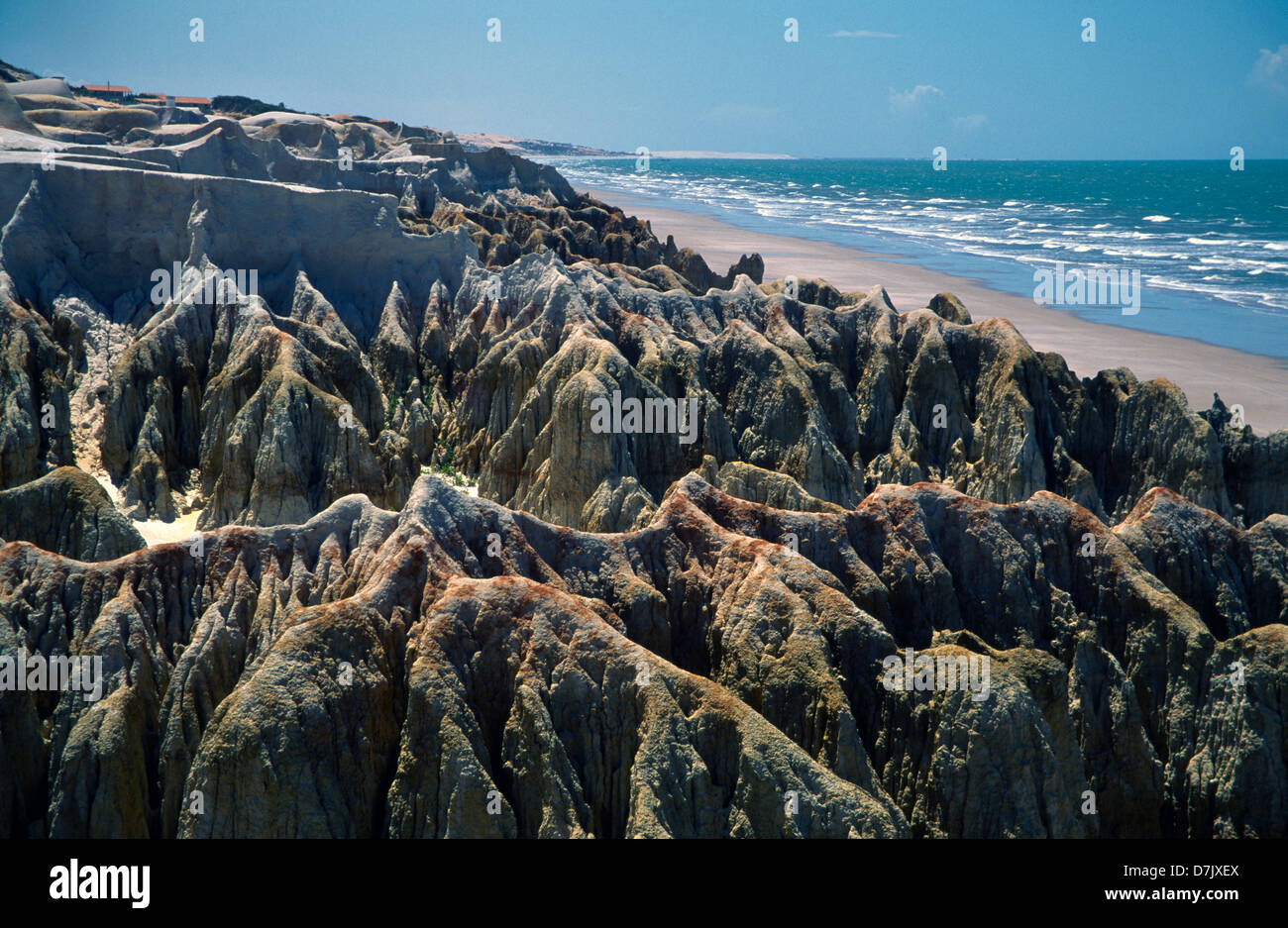 Ceara Brazil Canoe Quebrada Sand Cliffs Stock Photo - Alamy