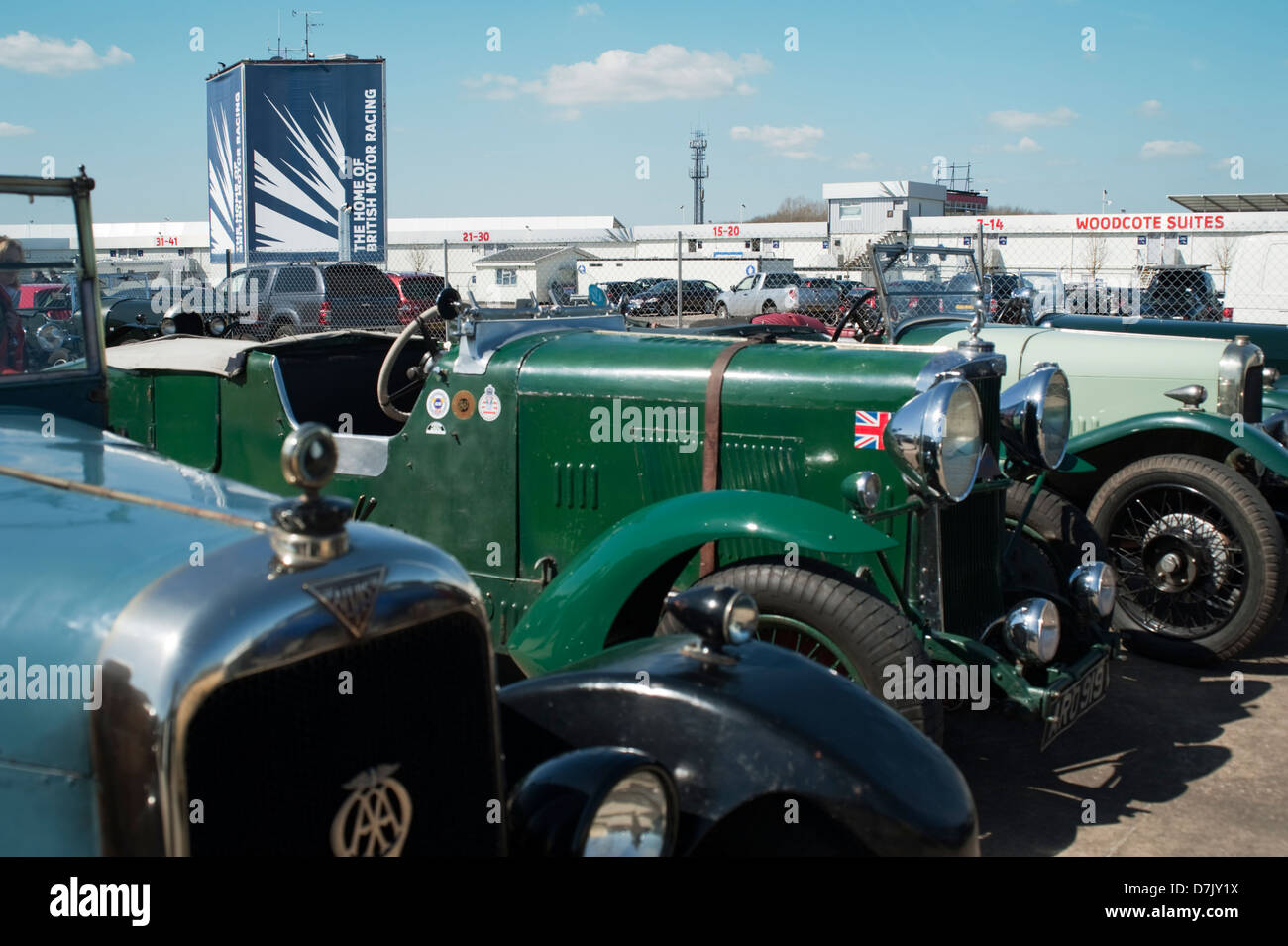 Vintage cars at the VSCC Spring Start Event at Silverstone ...