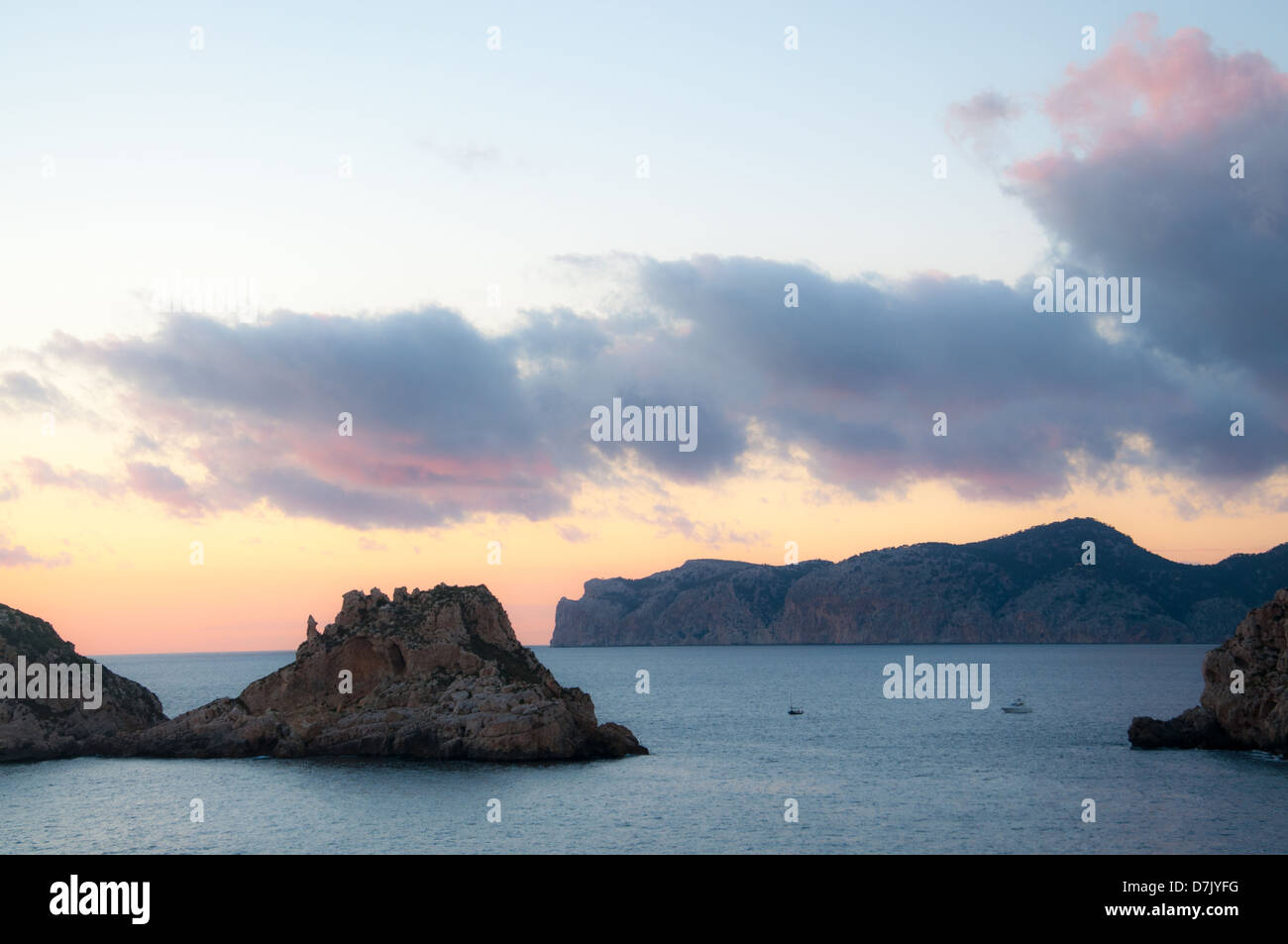 Sunset with islands Stock Photo - Alamy