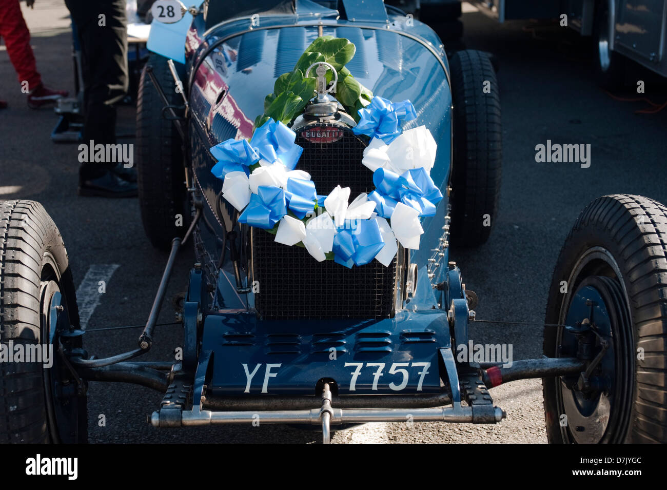 Vintage Bugatti at the VSCC Spring Start Event at Silverstone ...