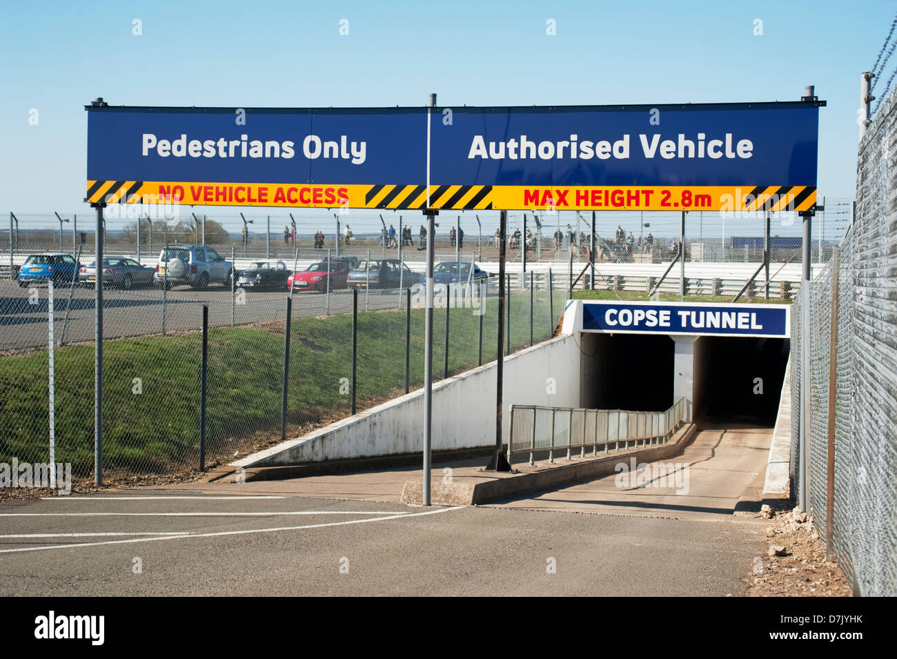 Copse tunnel silverstone circuit england northamptonshire hi-res stock ...