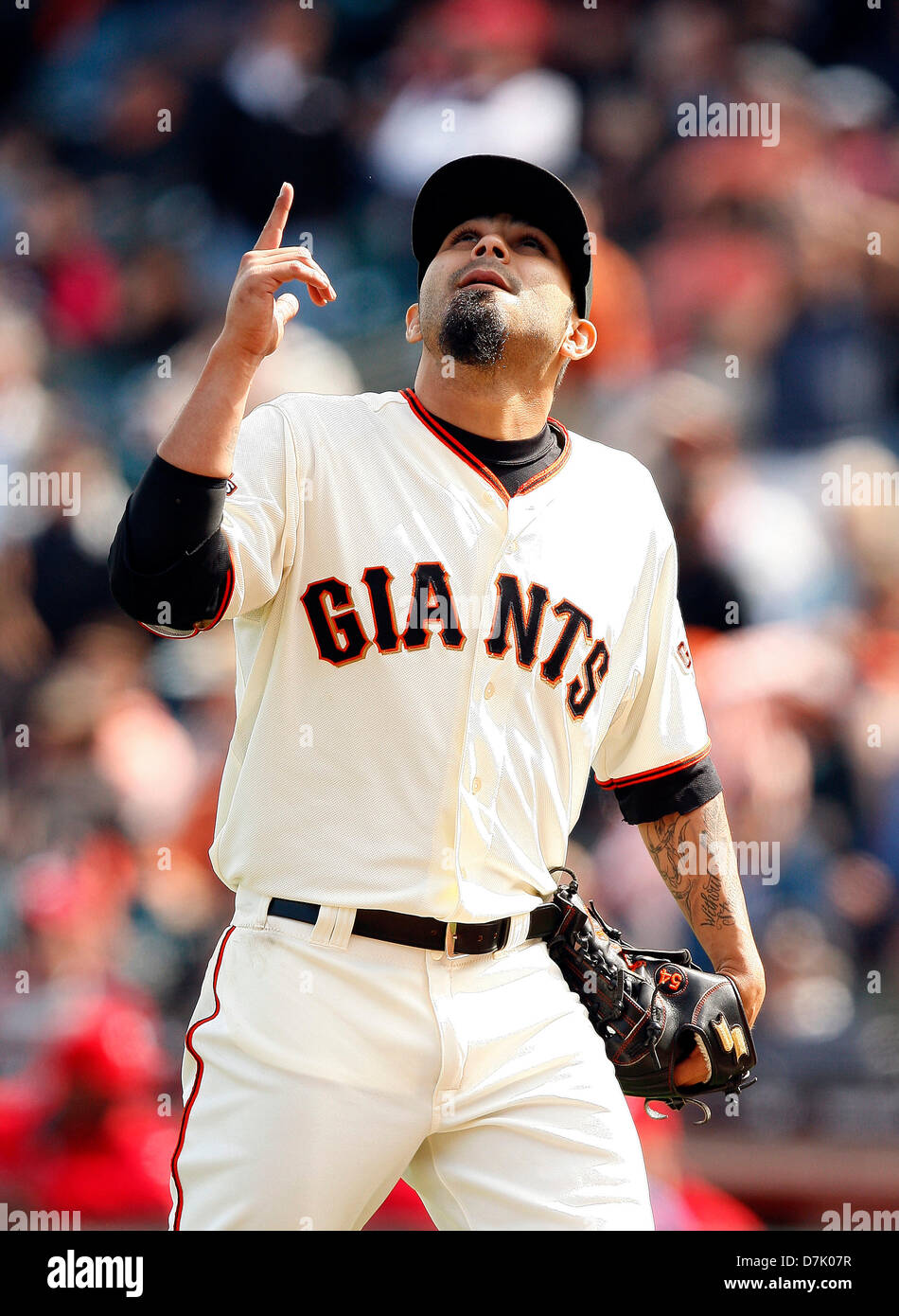 San Francisco, California, USA. 8th May 2013. Sergio Romo during action ...