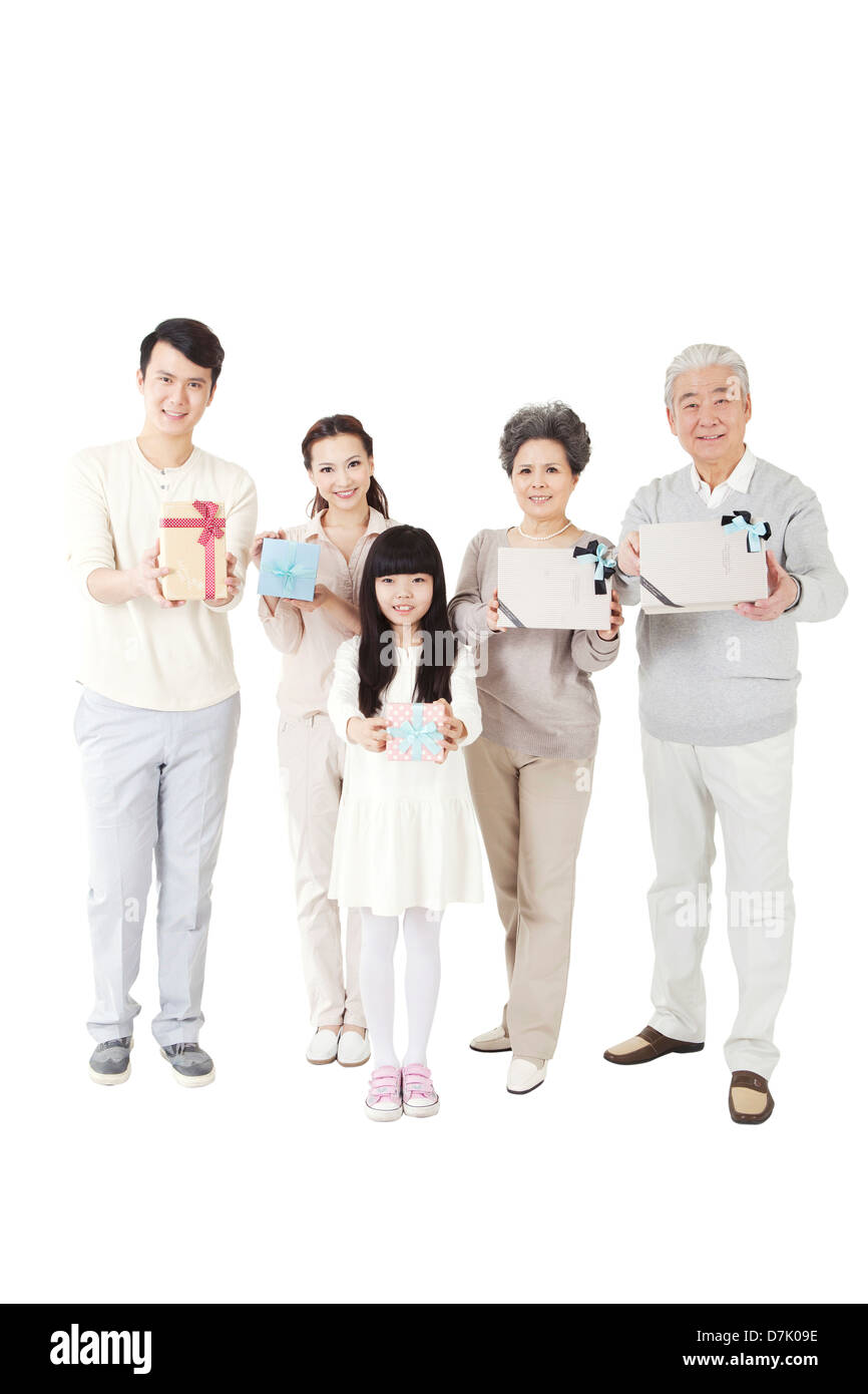 The Oriental family Stock Photo - Alamy