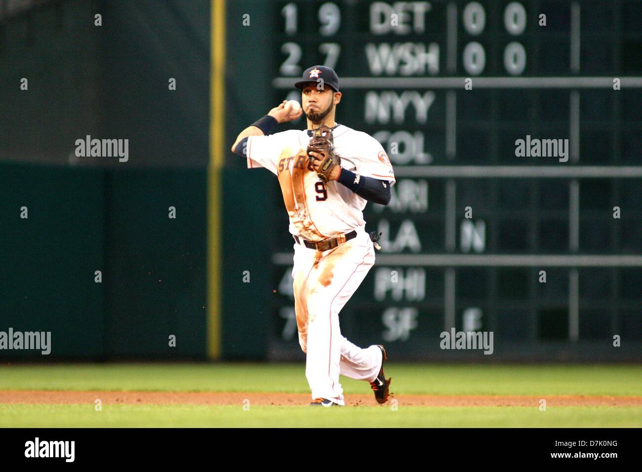Houston, Texas, USA. 8th May 2013. Houston Astros infielder Marwin ...