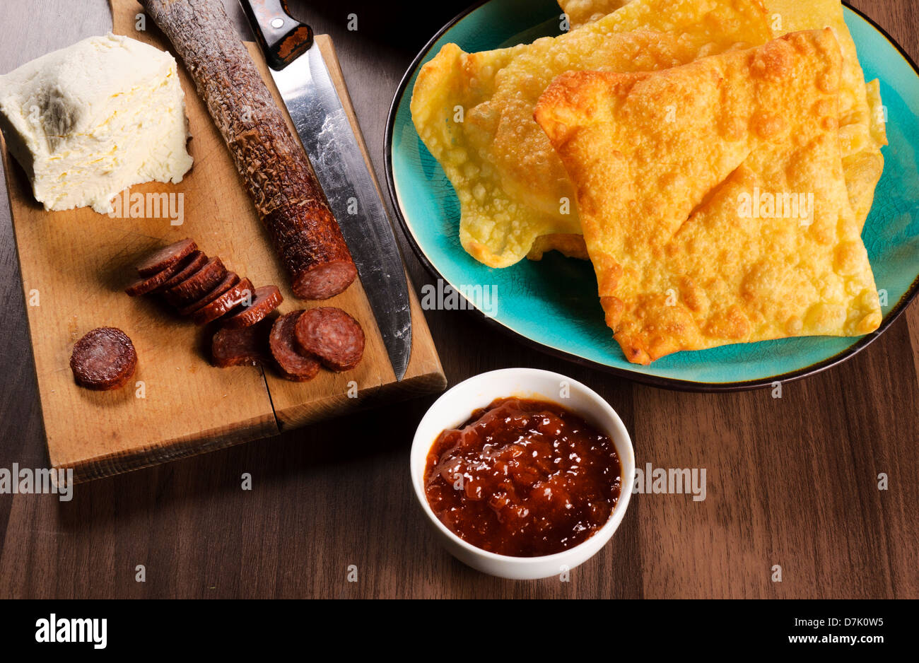 Traditional Serbian breakfast Stock Photo - Alamy